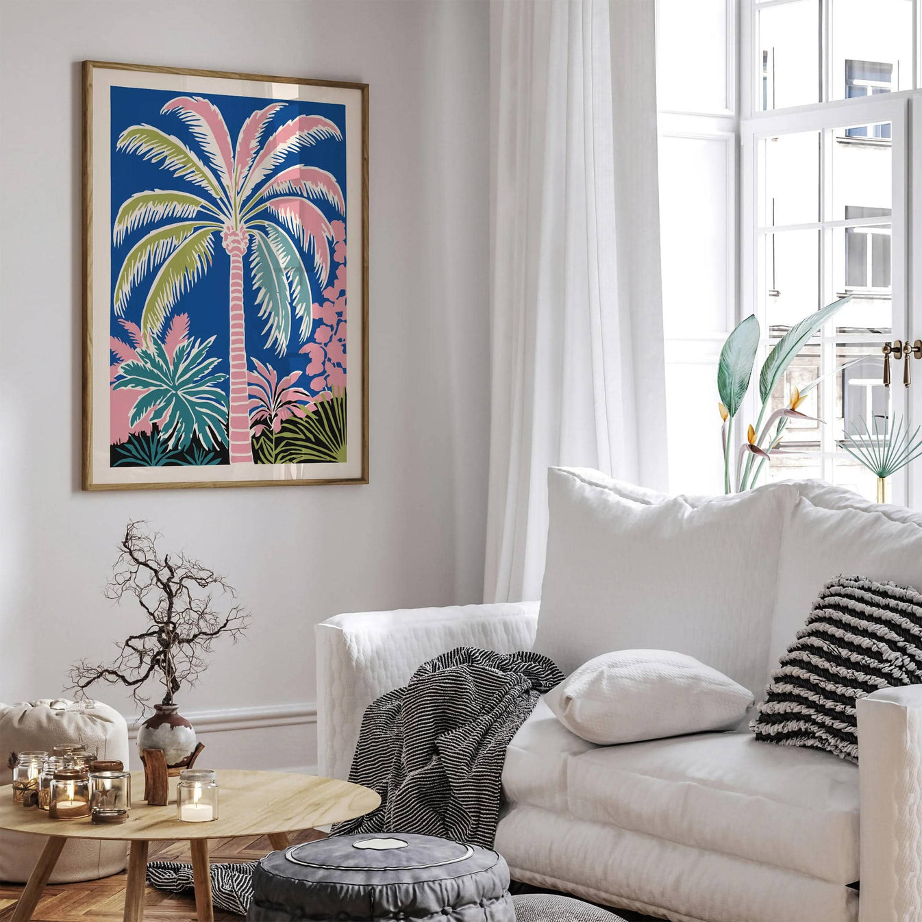 Colorful Tropical Palm Tree Poster – HypeSheriff