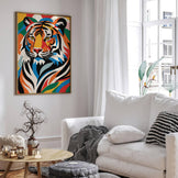 Colorful Tiger Kids Room Decor Art Print – HypeSheriff