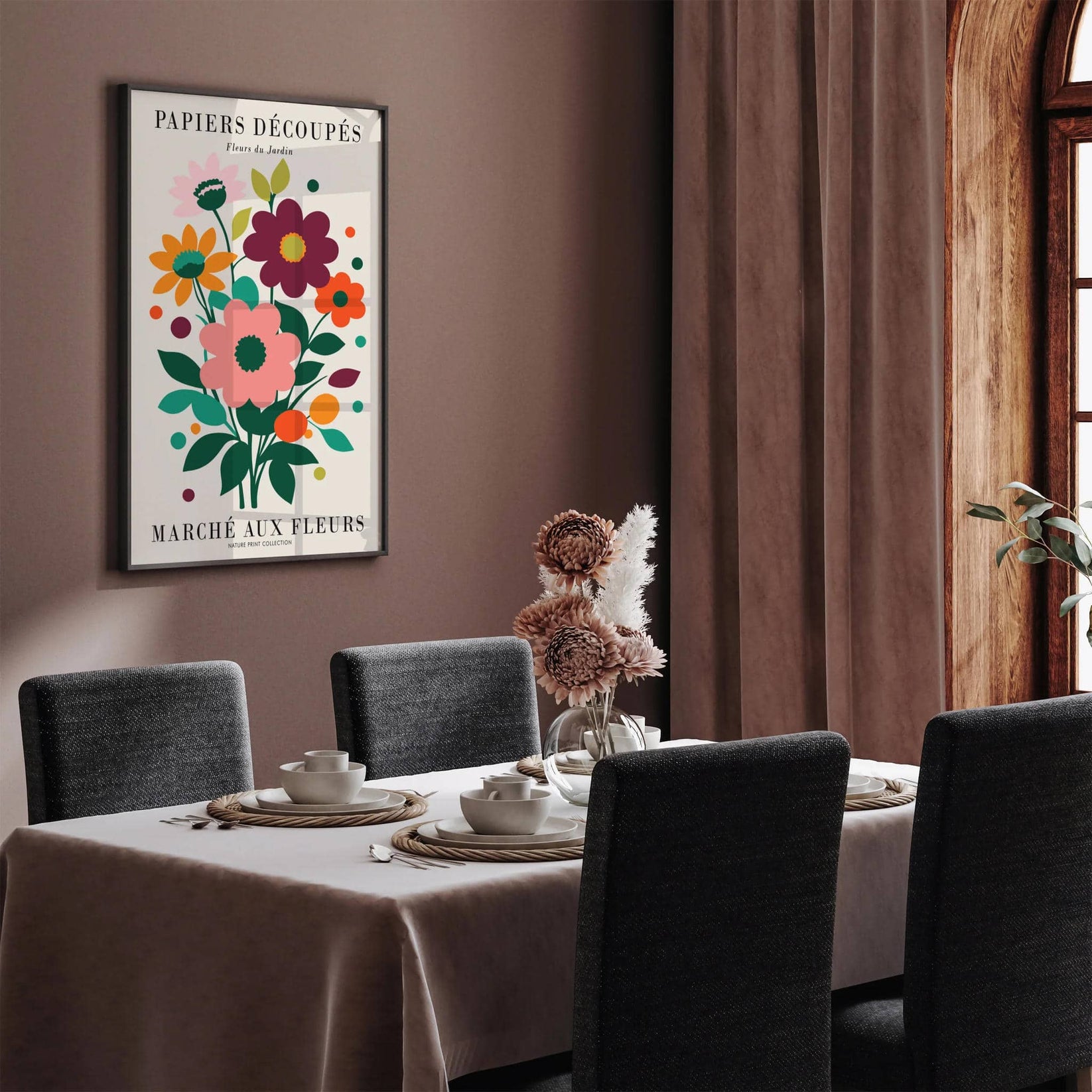 Retro Classic French Flower Poster Print – HypeSheriff