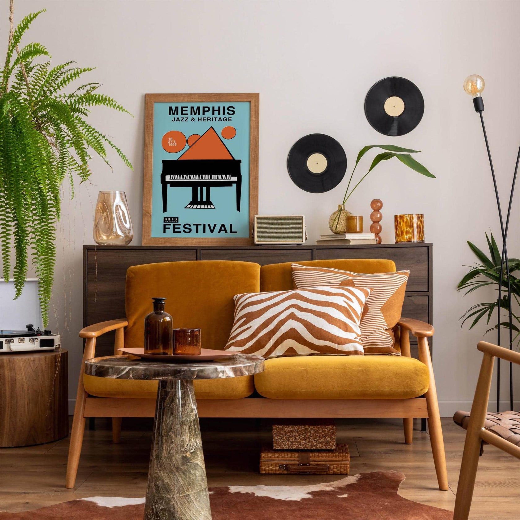 Memphis Jazz Festival Blue Music Poster – HypeSheriff