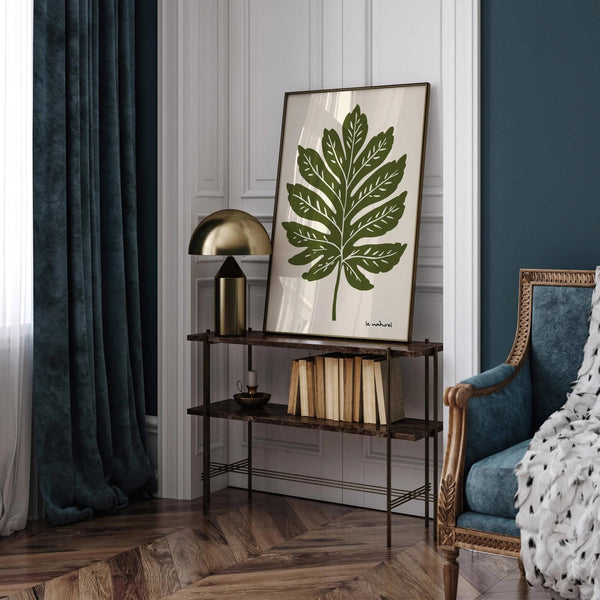 Le Naturel Green Vintage Leaf Poster – HypeSheriff
