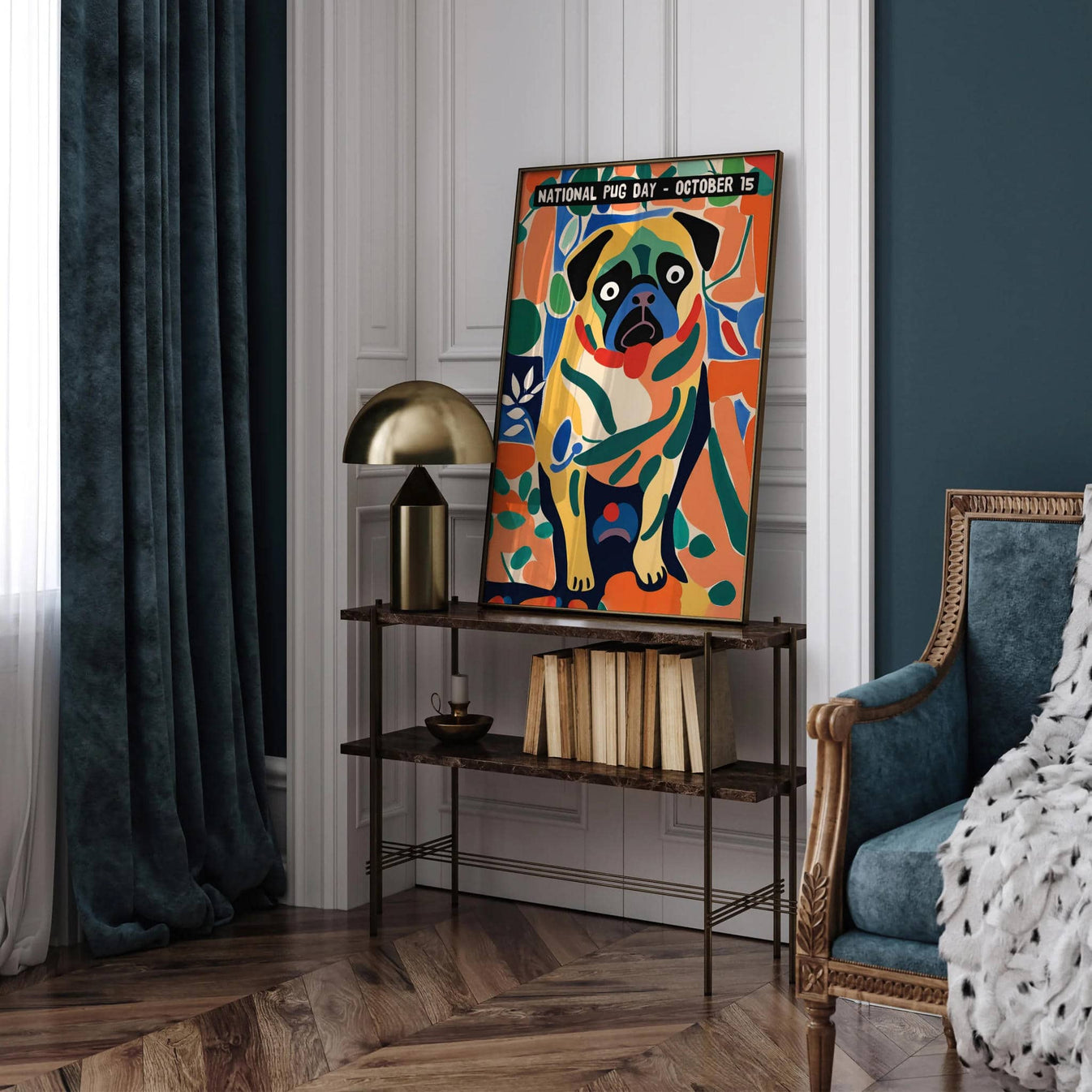 National Pug Day Colorful Poster – HypeSheriff