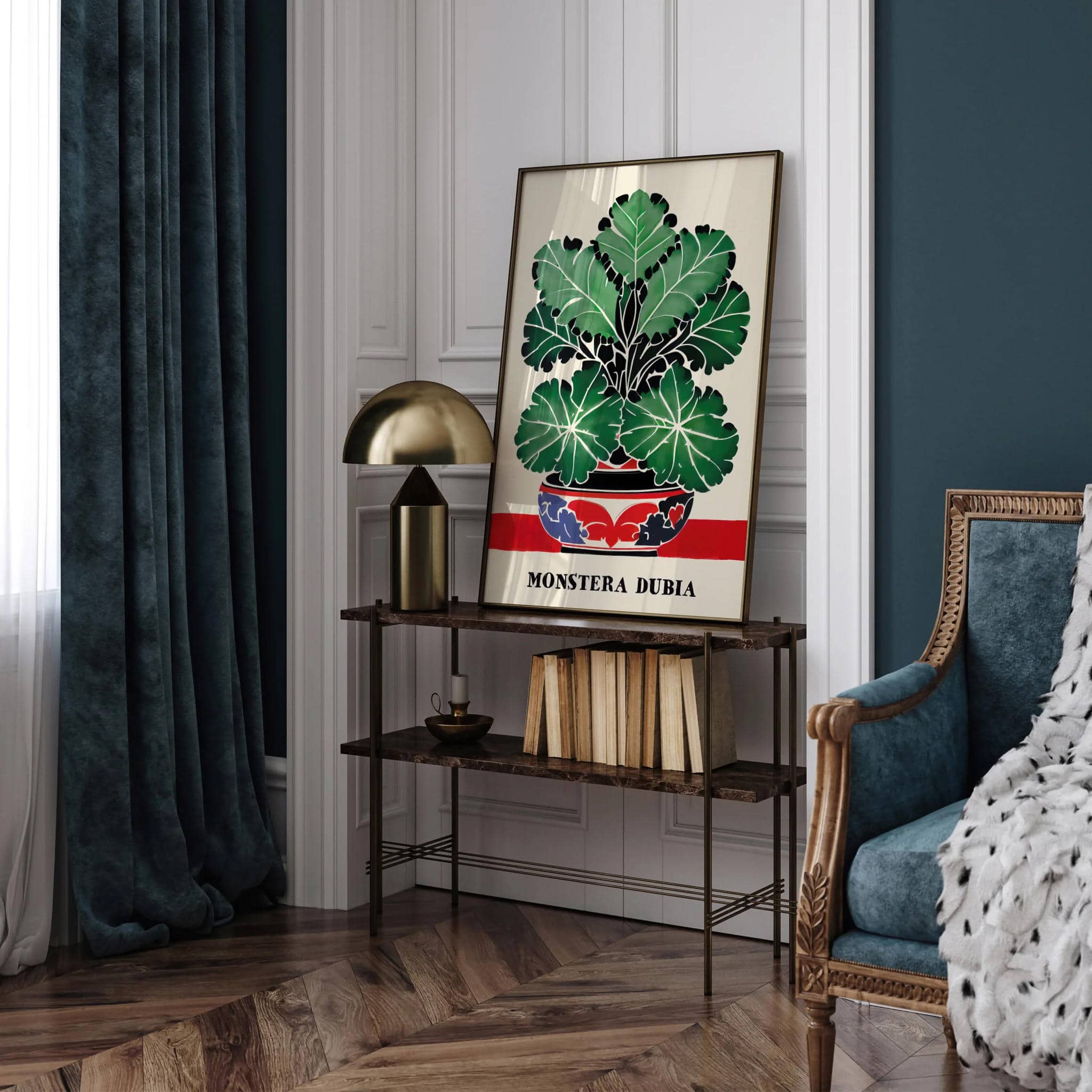 Monstera Dubia Mid-Century Wall Art – HypeSheriff