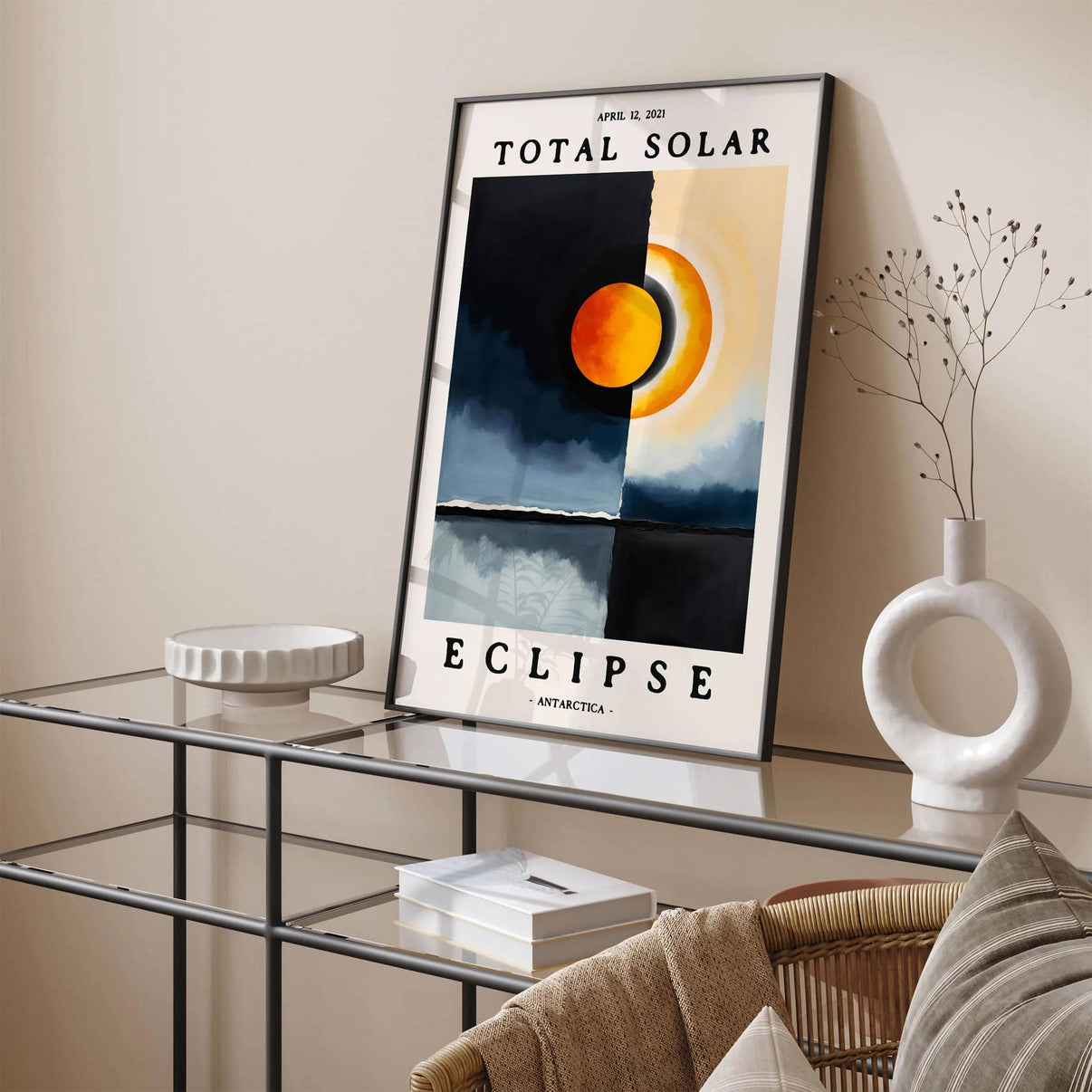 Total Solar Eclipse, Painting Wall Art 2024 – HypeSheriff