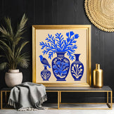 Blue Rococo Nature Square Print 2025 – HypeSheriff