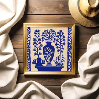 Blue Coral Reefs Square Art Print 2025 – HypeSheriff