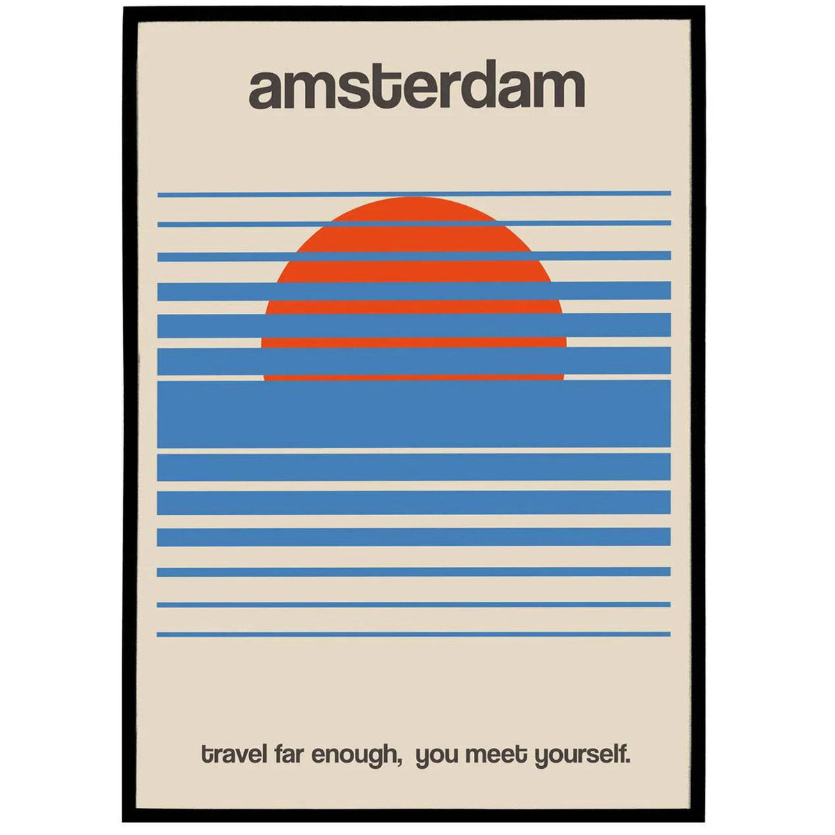 Amsterdam Retro Minimalist Poster — HypeSheriff US