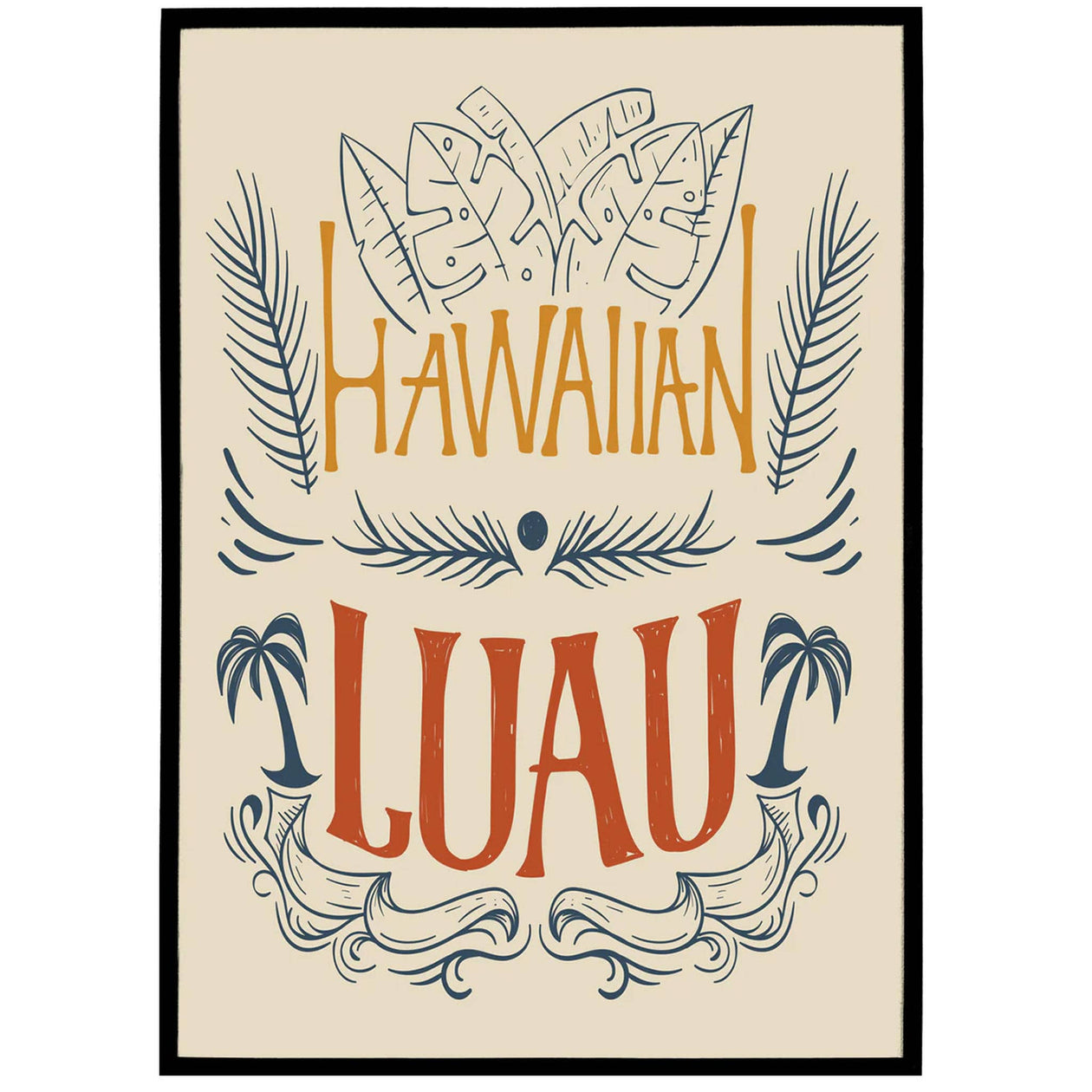 Vintage Hawaiian Luau Poster — HypeSheriff US