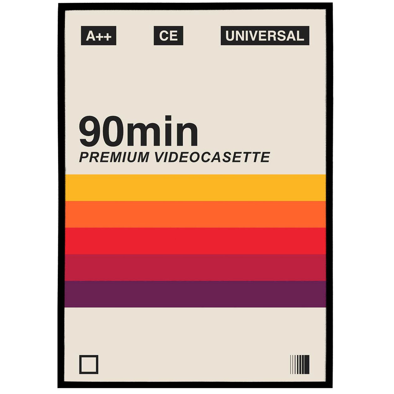 Retro Advertising Poster - VHS videocasette — HypeSheriff