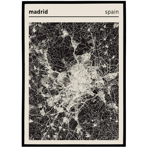 Madrid, Spain Map Poster – HypeSheriff