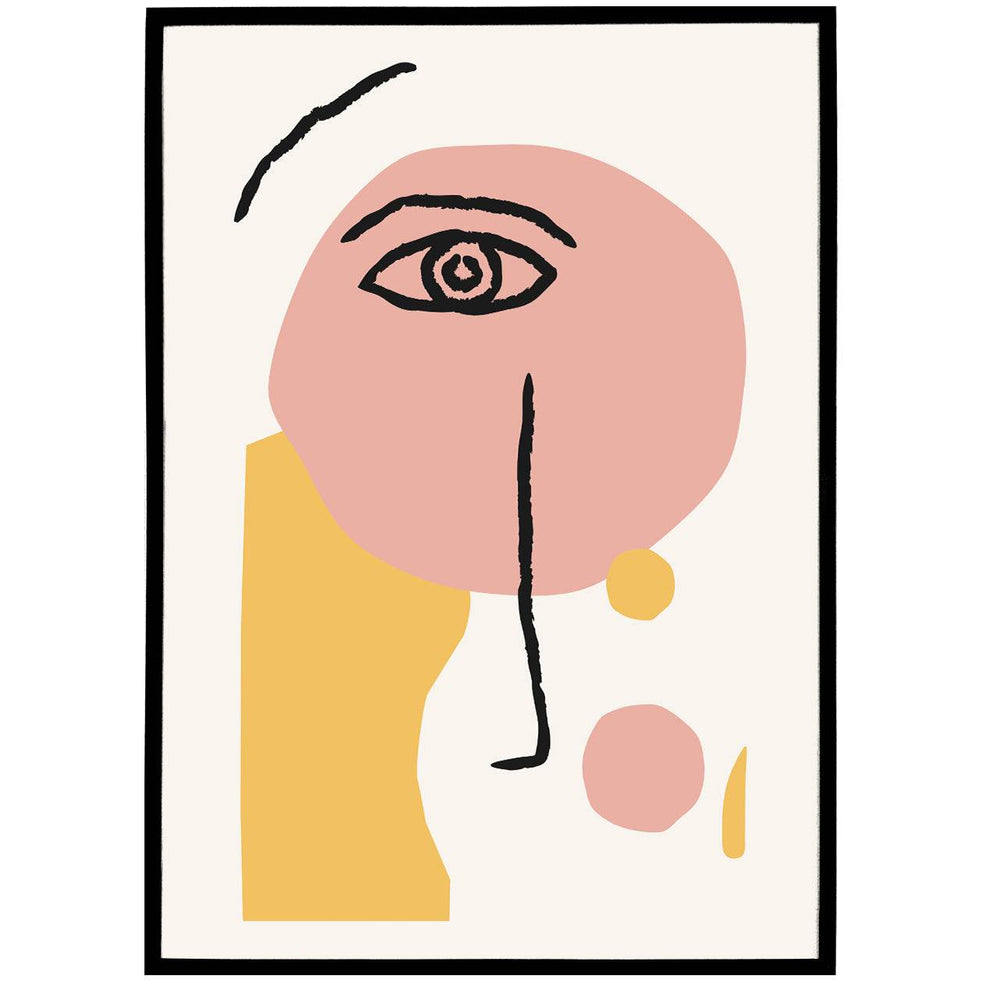 Line Art Face Print – HypeSheriff