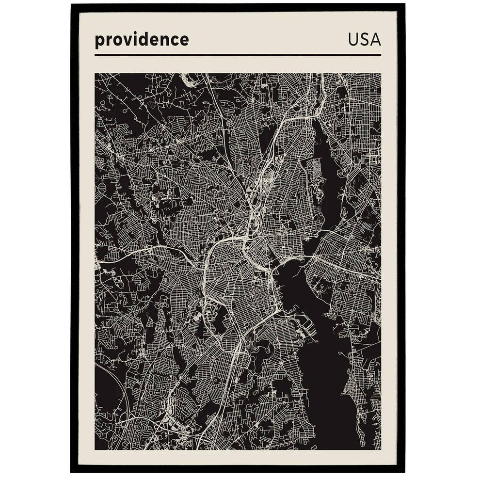 Providence, Rhode Island - Map Poster – HypeSheriff