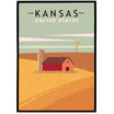 Kansas Retro Poster | Iconic Posters, Original Art Prints – HypeSheriff