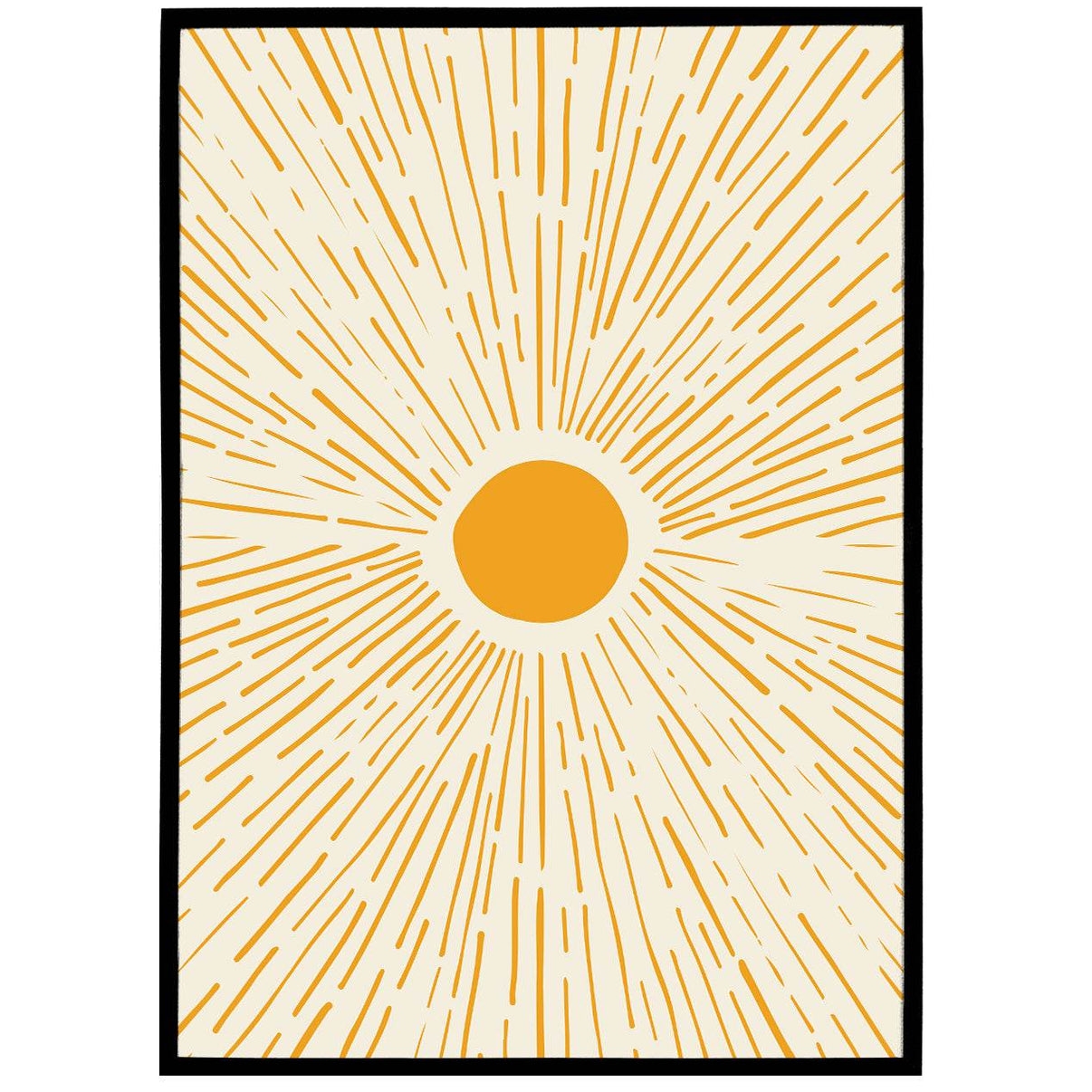 Eclectic sun wall art poster – HypeSheriff