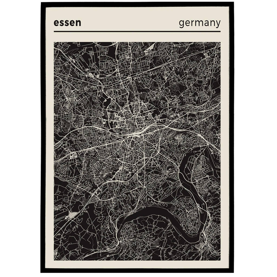 Essen Germany Map Poster — HypeSheriff US