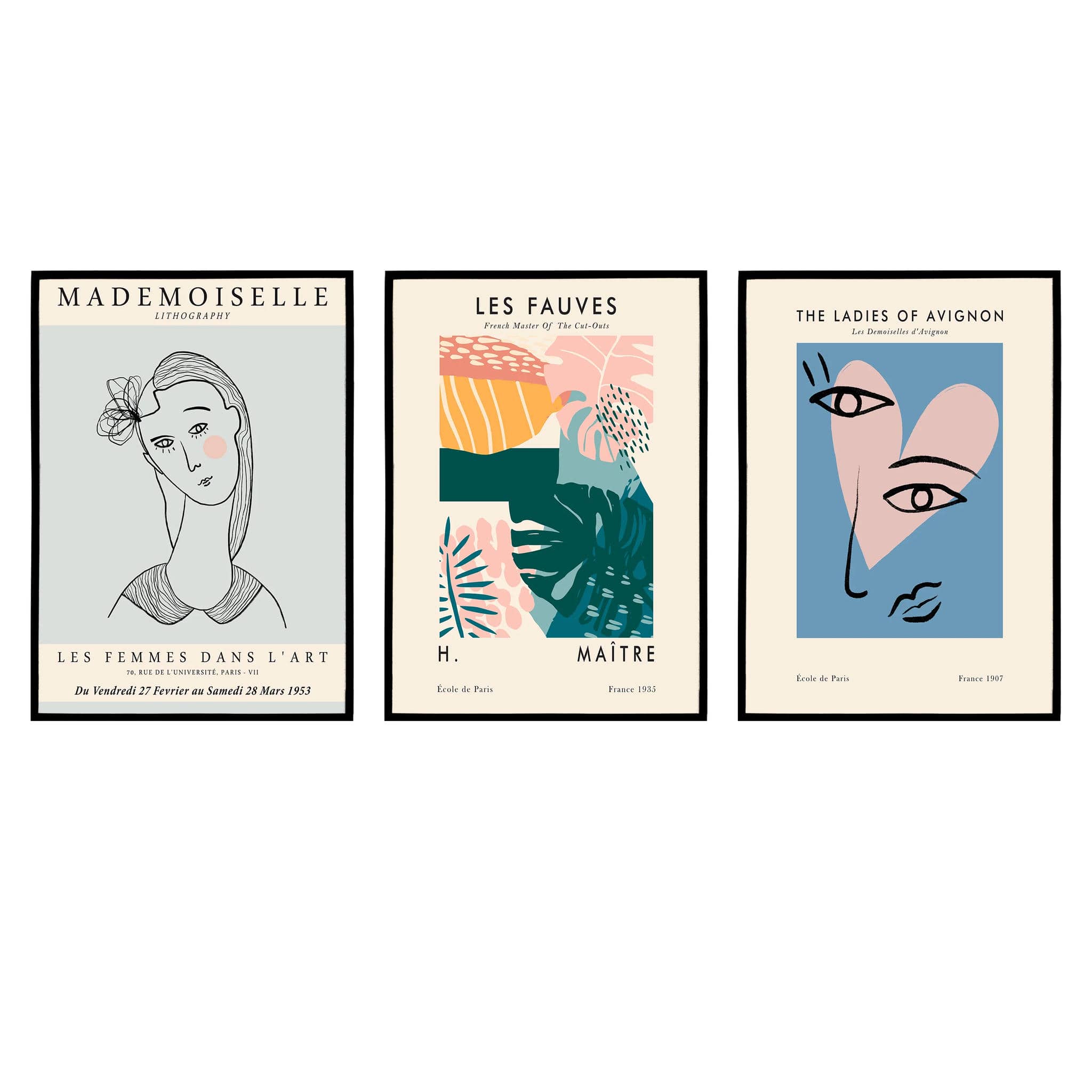 Bundle of 3 French Exhibition Posters – HypeSheriff