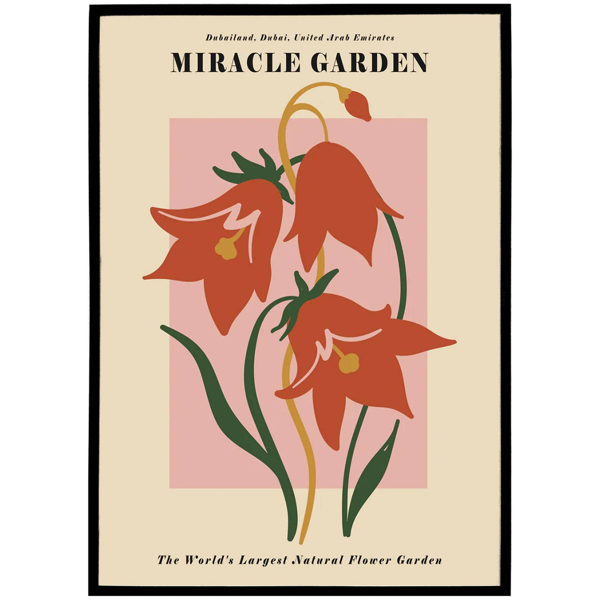 Dubai Miracle Garden Poster – HypeSheriff
