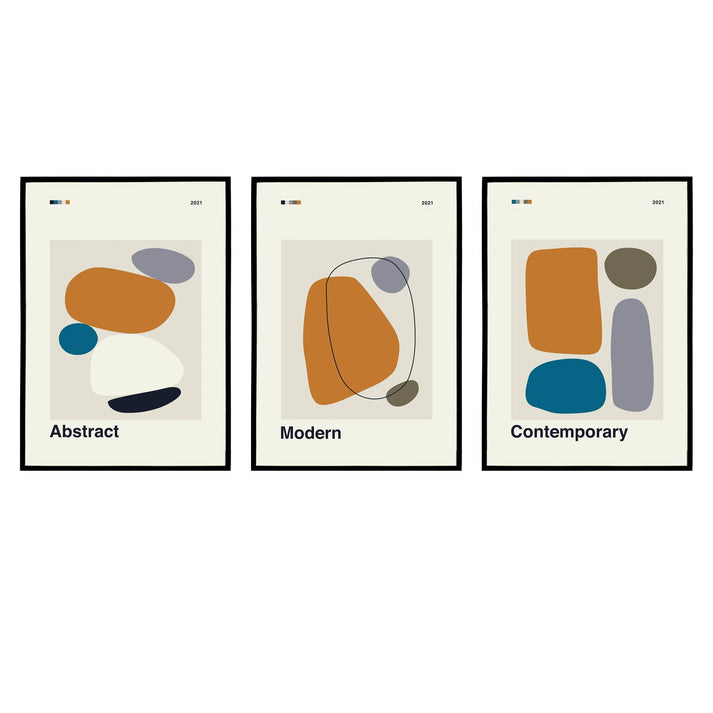 Set of 3 Contemporary Posters – HypeSheriff