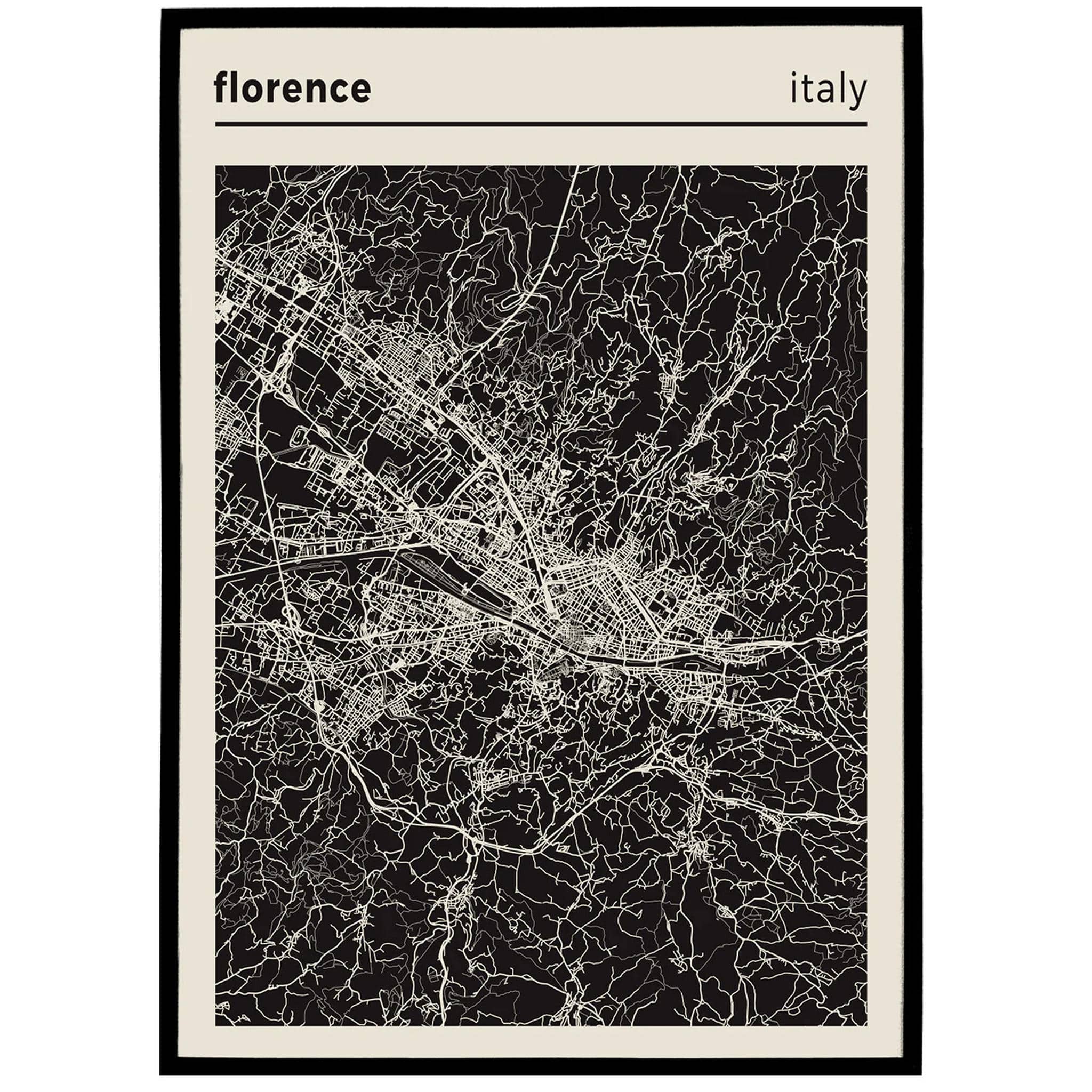 Florence, Italy Map Poster – HypeSheriff