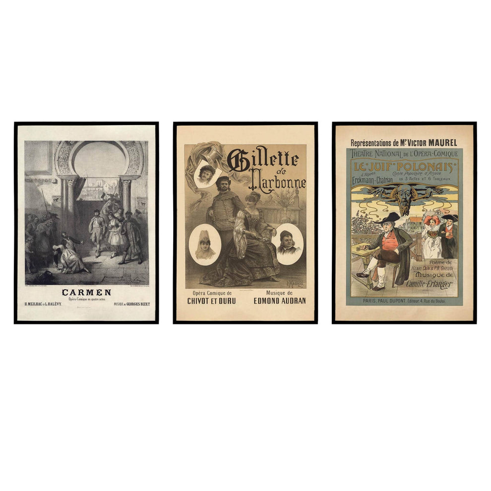 Set of 3 Vintage French Posters – HypeSheriff