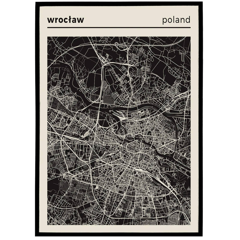 Wrocław - Poland, City Map Poster – HypeSheriff