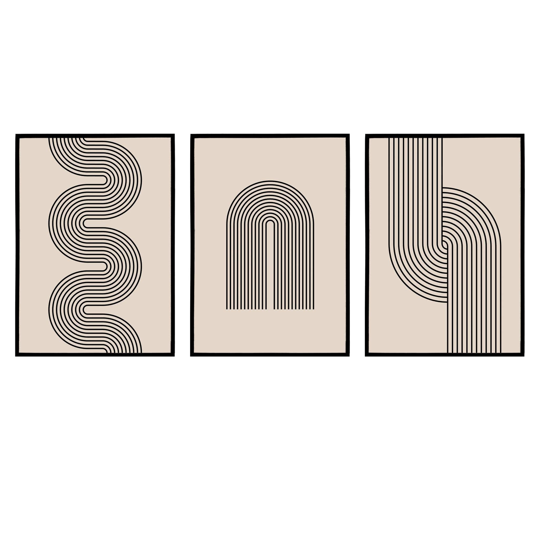 Set of 3 Scandinavian Posters – HypeSheriff