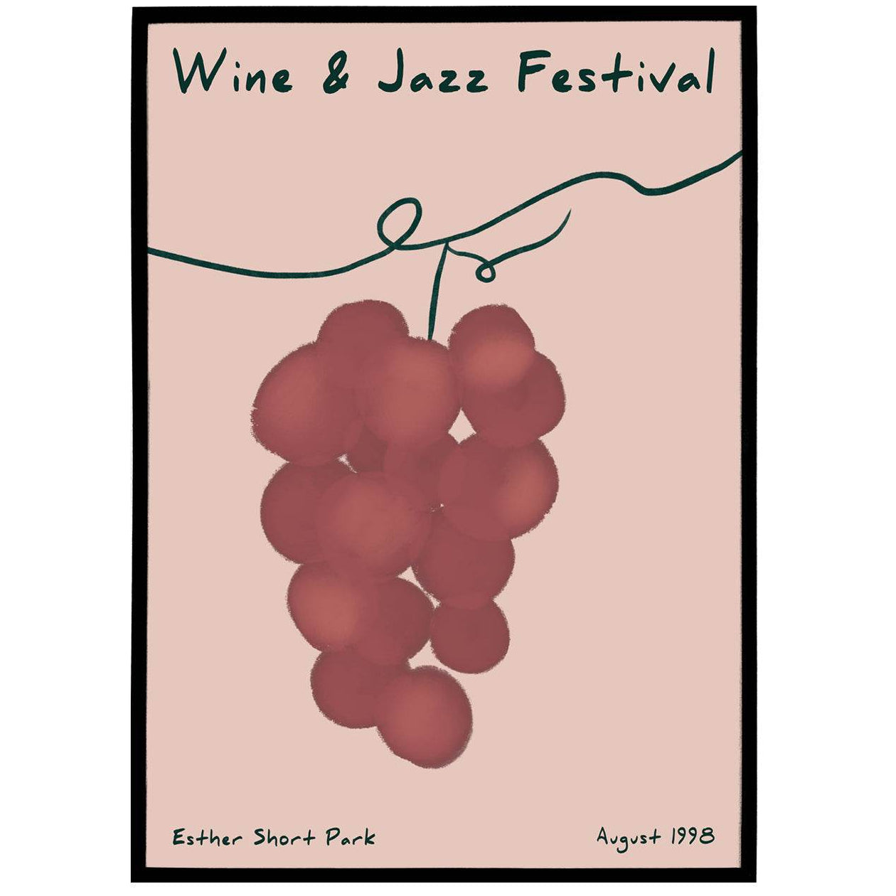 Wine & Jazz Festival Poster | Iconic Posters, Original Art Prints ...