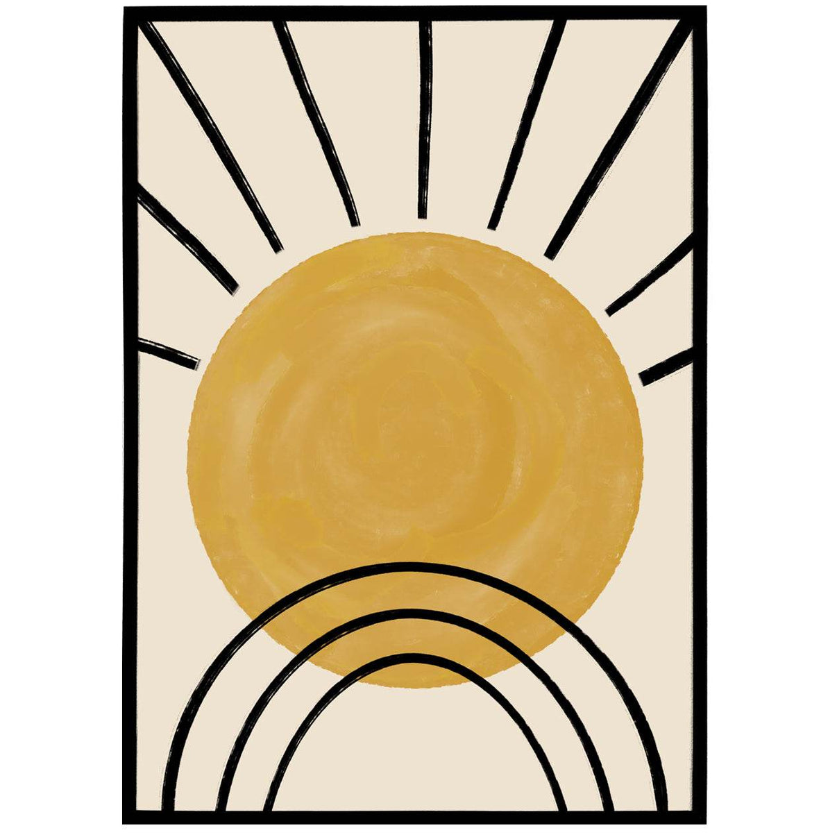 Eclectic Sun Art Print – HypeSheriff