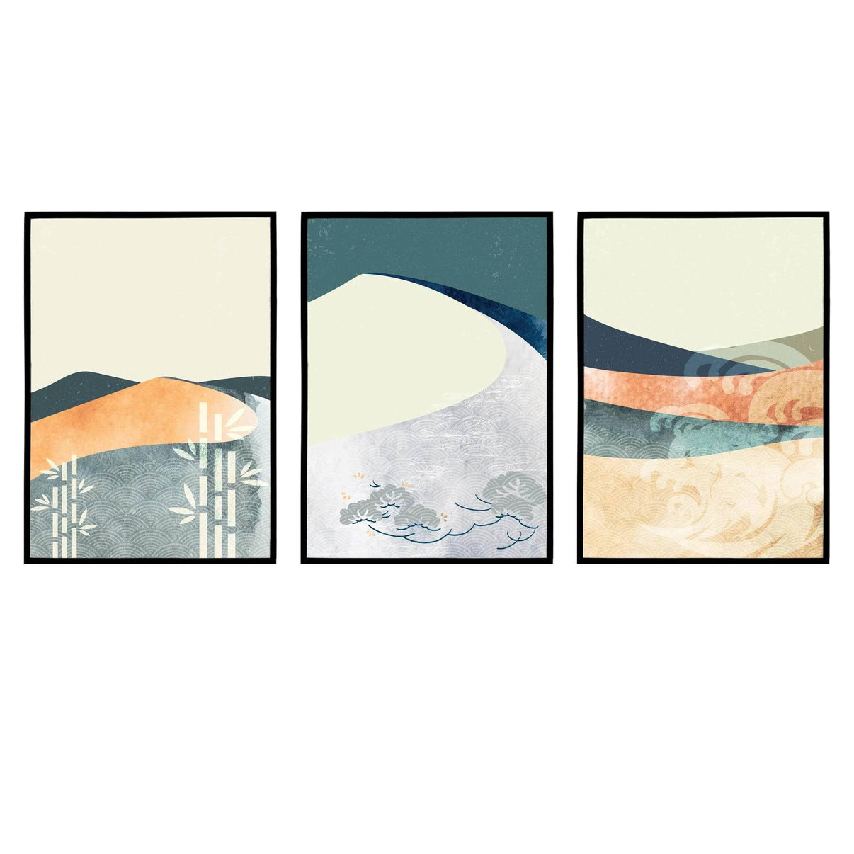 Set of 3 Japan Inspired Posters – HypeSheriff