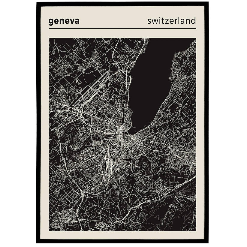 Geneva - Switzerland | City Map Poster – HypeSheriff