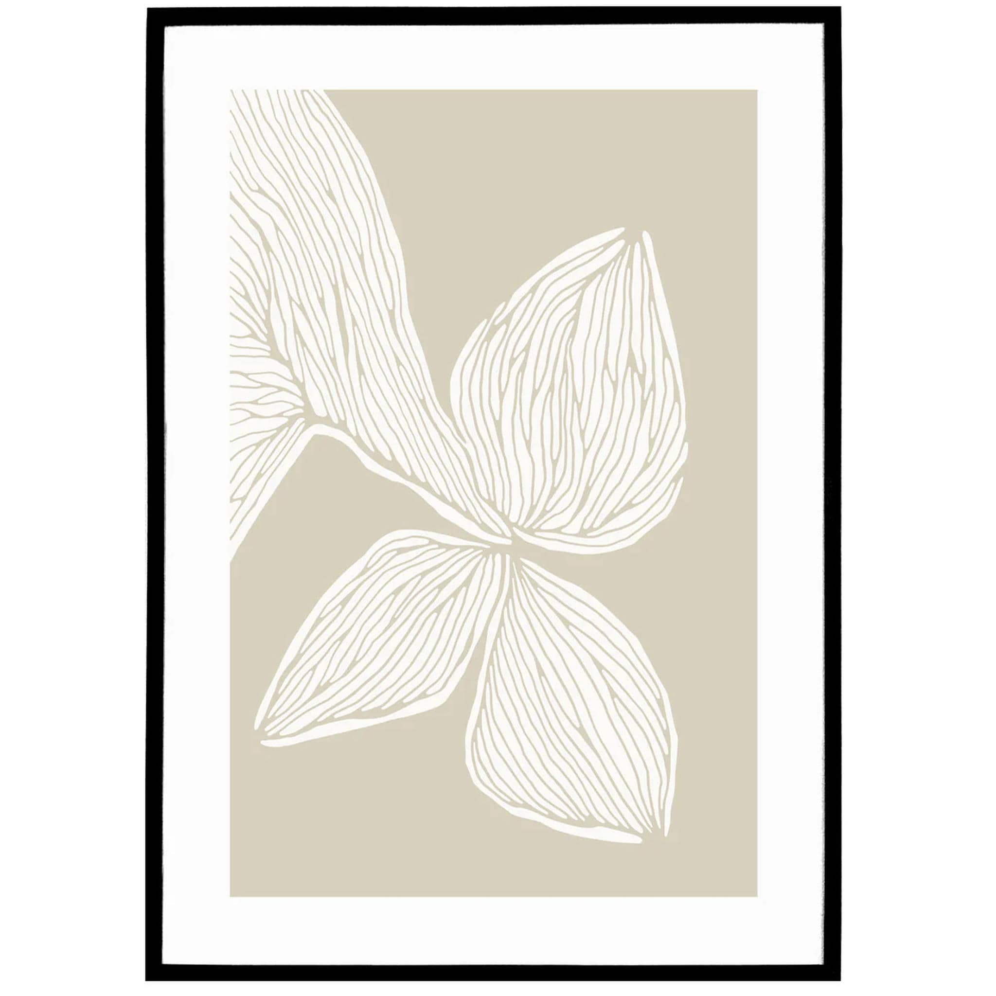 Beige Abstract Modern Poster – HypeSheriff