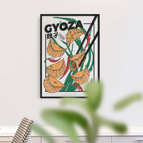Gyoza Dumplings Poster - Japanese Food Art – HypeSheriff