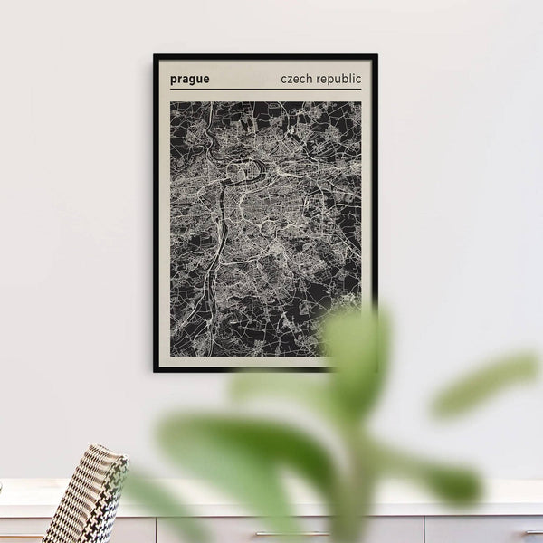 Prague, Czech Republic City Map Poster – HypeSheriff