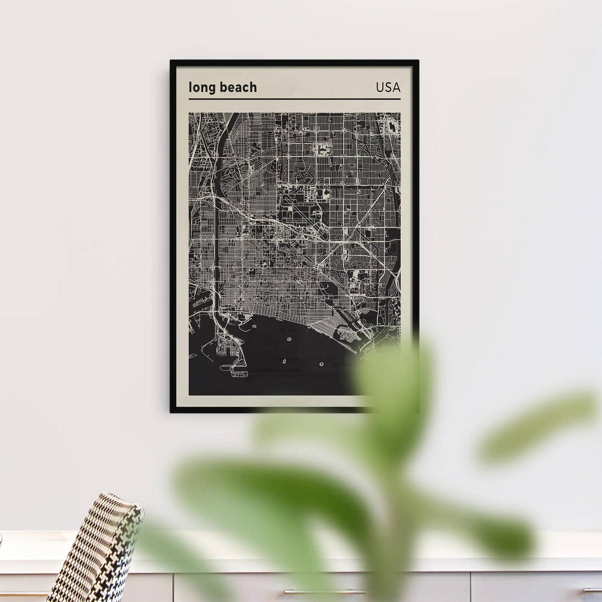 Long Beach USA City Map Poster – HypeSheriff