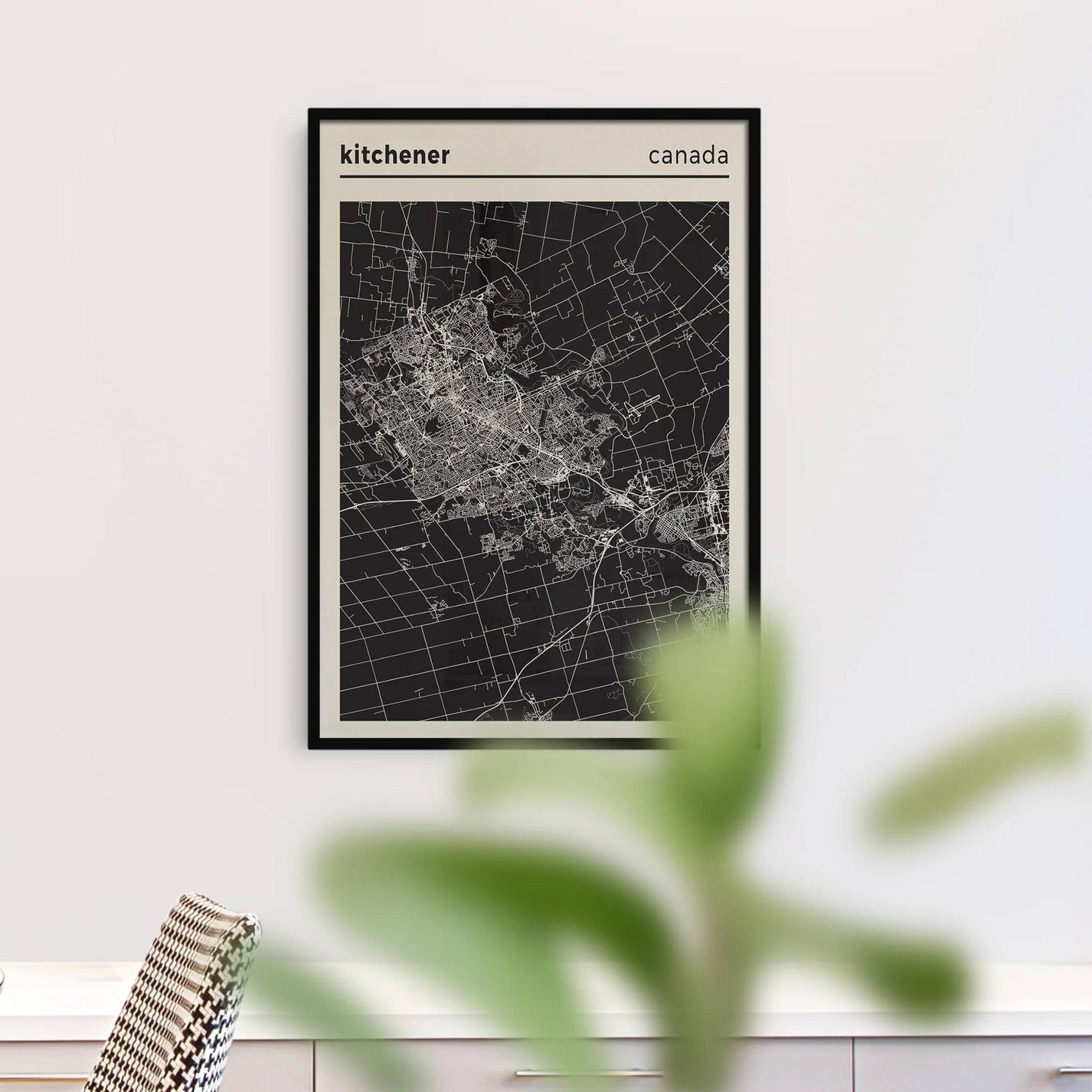 Canada, Kitchener - City Map Poster – HypeSheriff