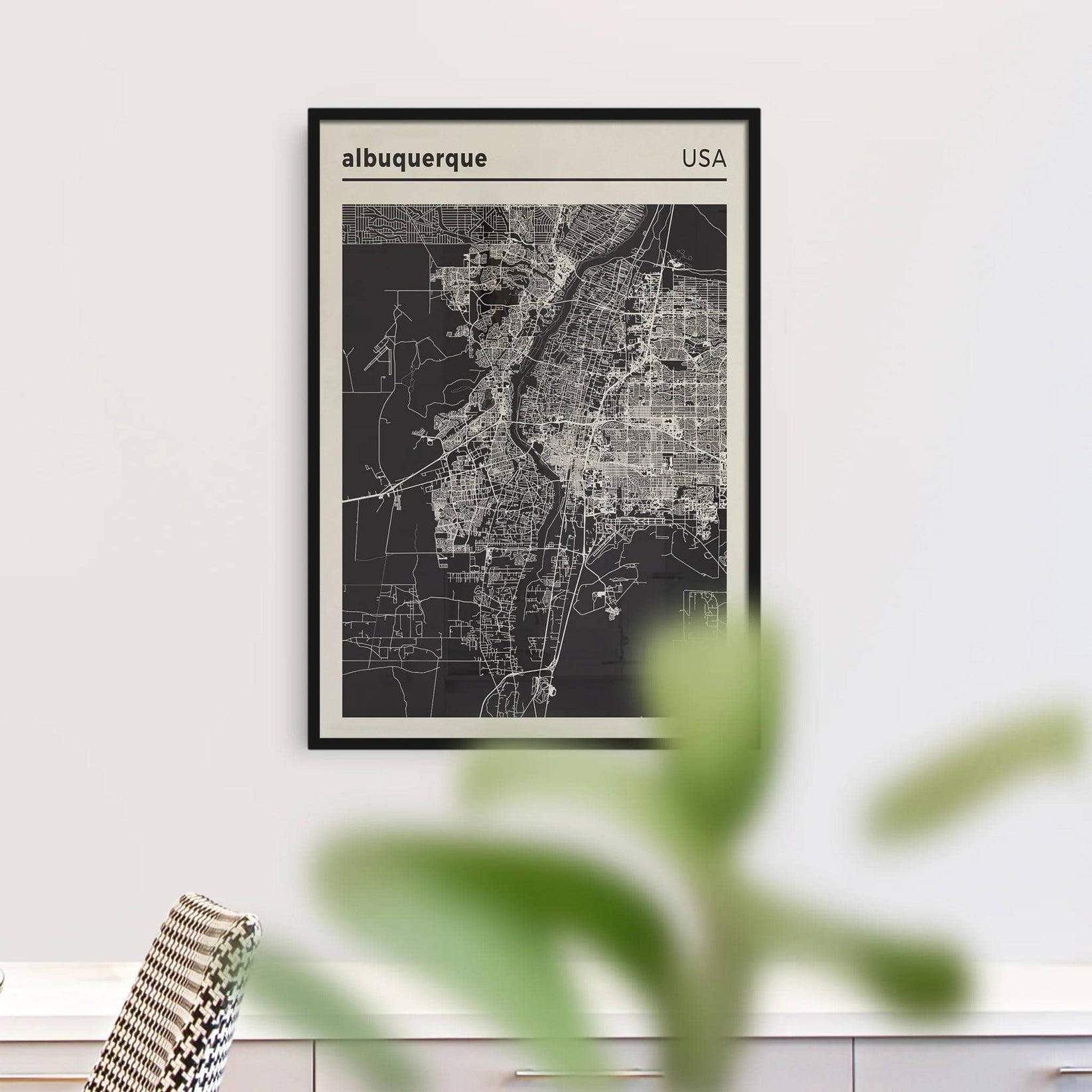 Albuquerque - USA, City Map Poster – HypeSheriff