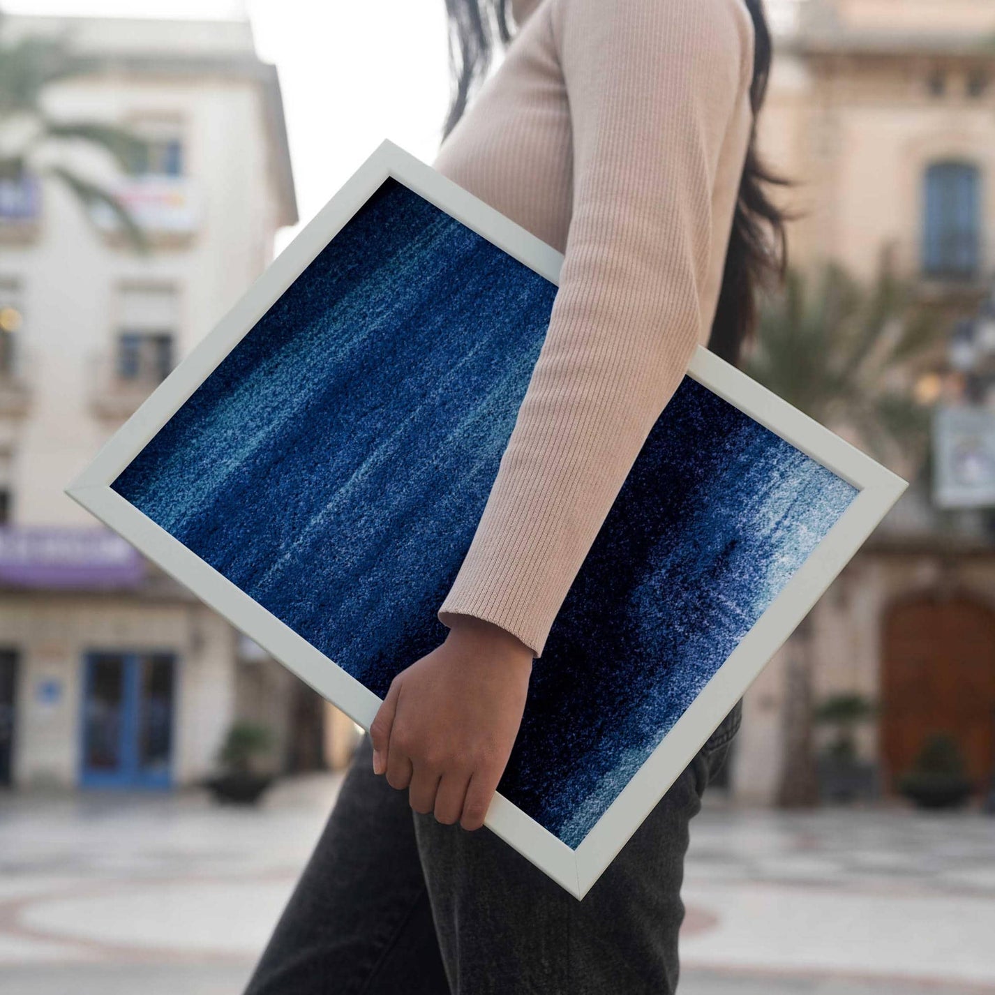 Abstract Blue Paint - Artistic Poster – HypeSheriff