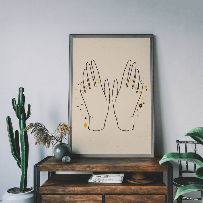 Boho Line Art Drawing Print – HypeSheriff
