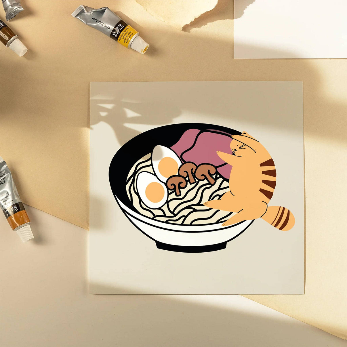 Ramen Cat Art Print 3/3 – HypeSheriff