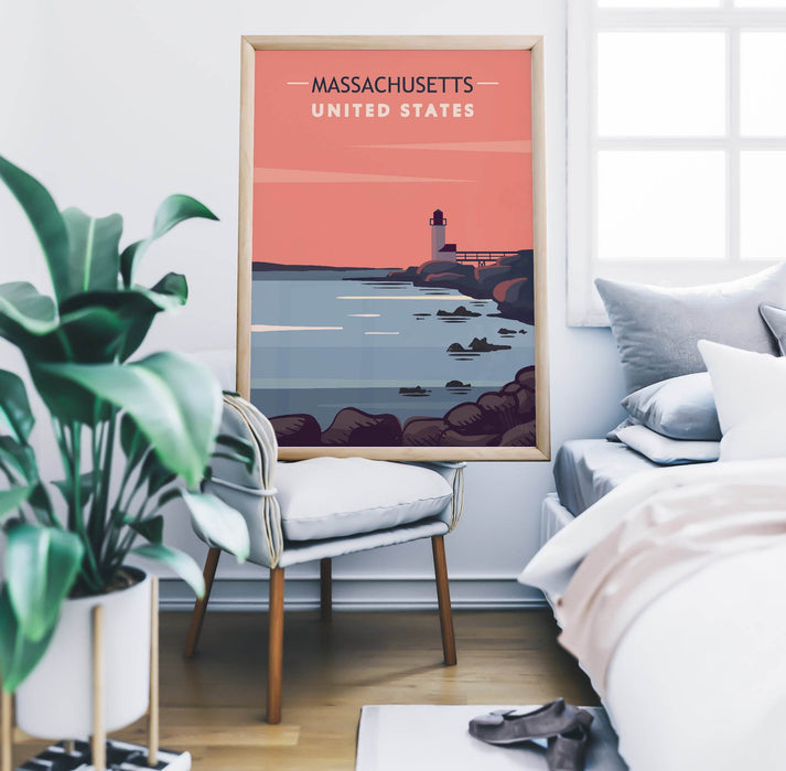 Massachusetts Travel Poster | Iconic Posters, Original Art Prints ...