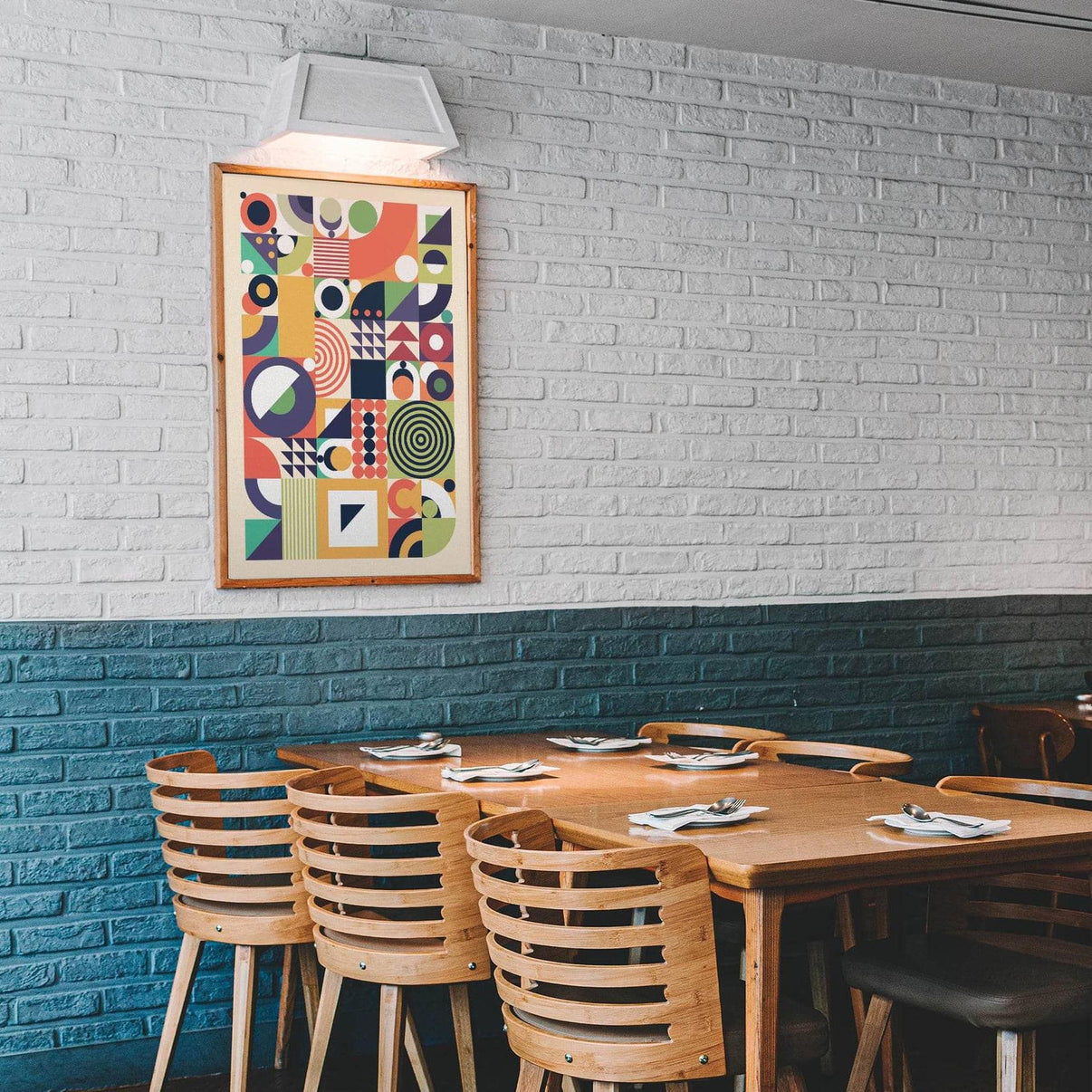 Abstract Shapes Retro Poster – HypeSheriff