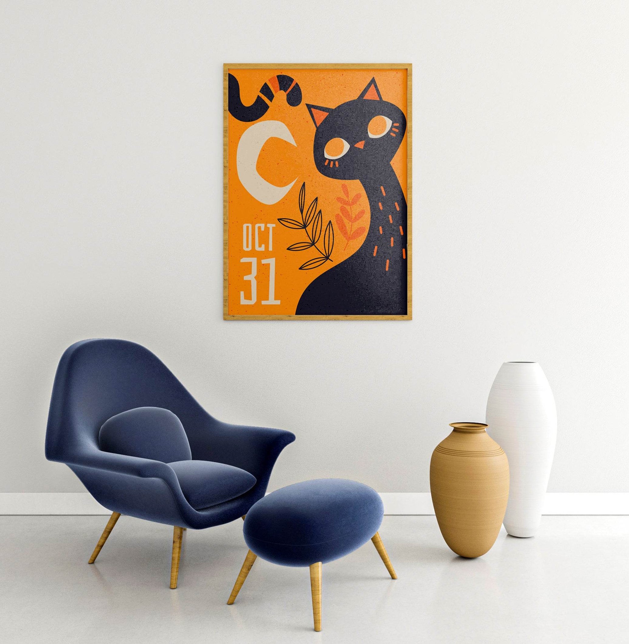 Halloween Cat Poster — HypeSheriff
