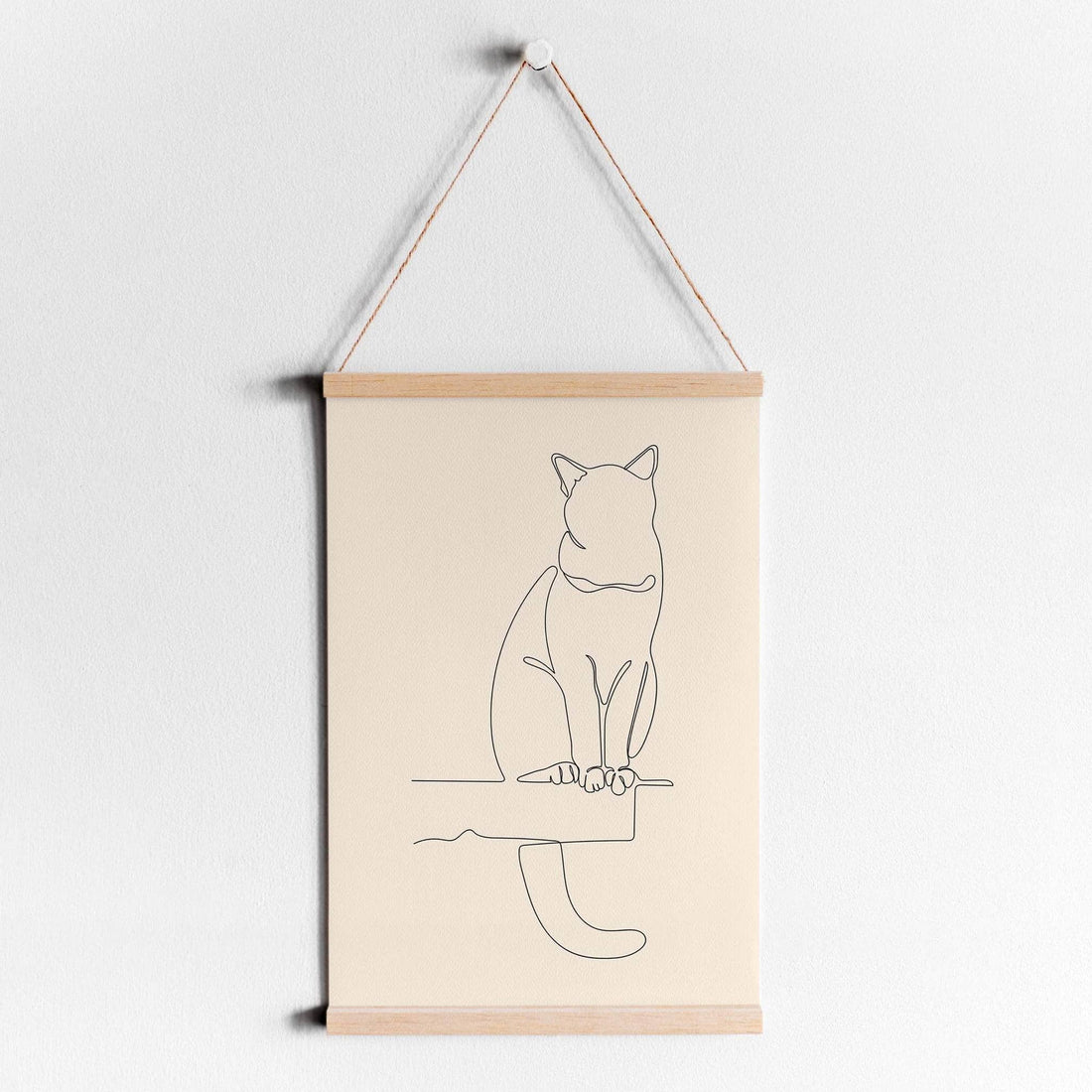 Line Art Cat Drawing – HypeSheriff