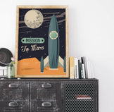 Mars Travel Poster – HypeSheriff