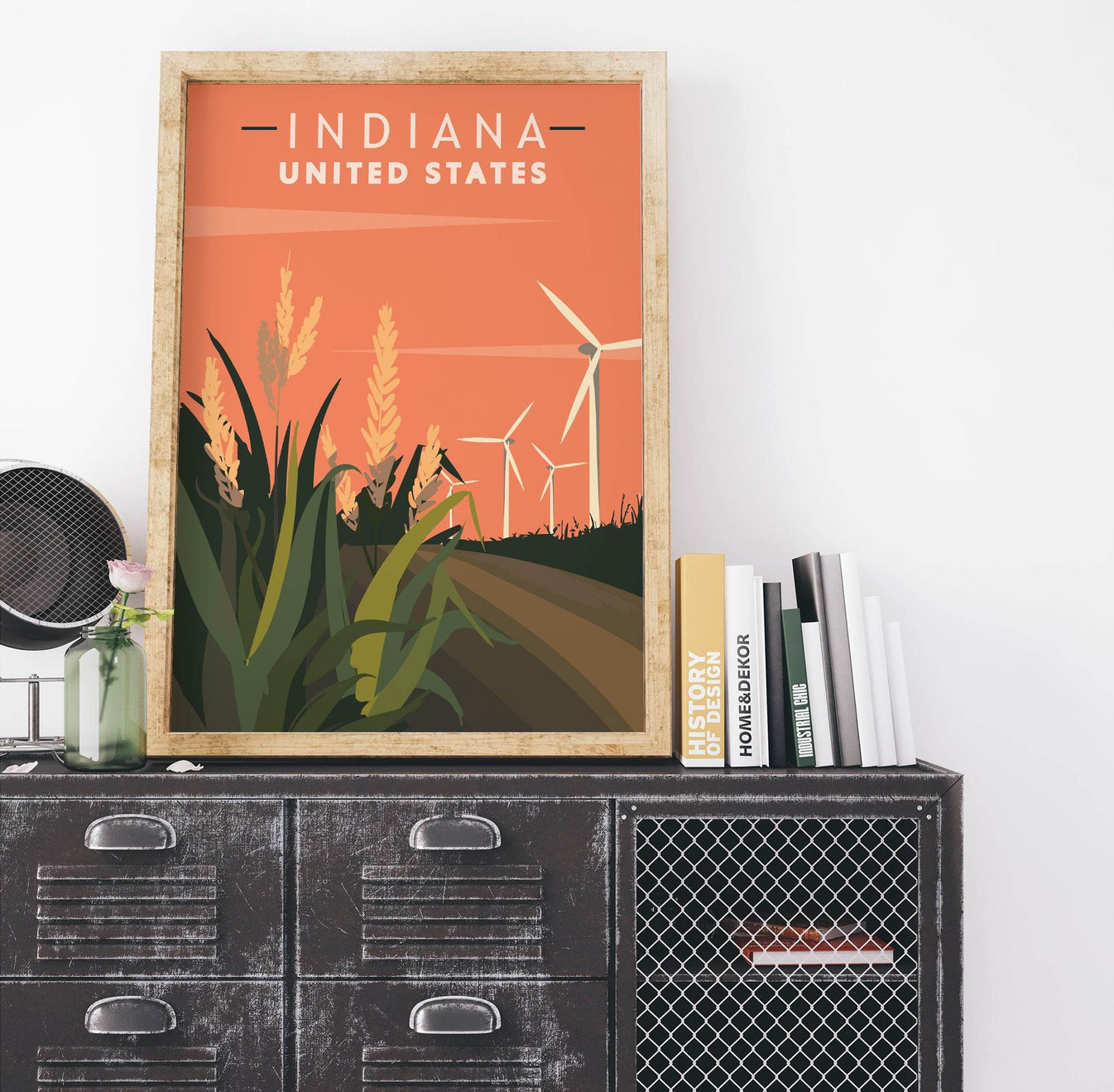 Indiana Travel Poster | Iconic Posters, Original Art Prints – HypeSheriff