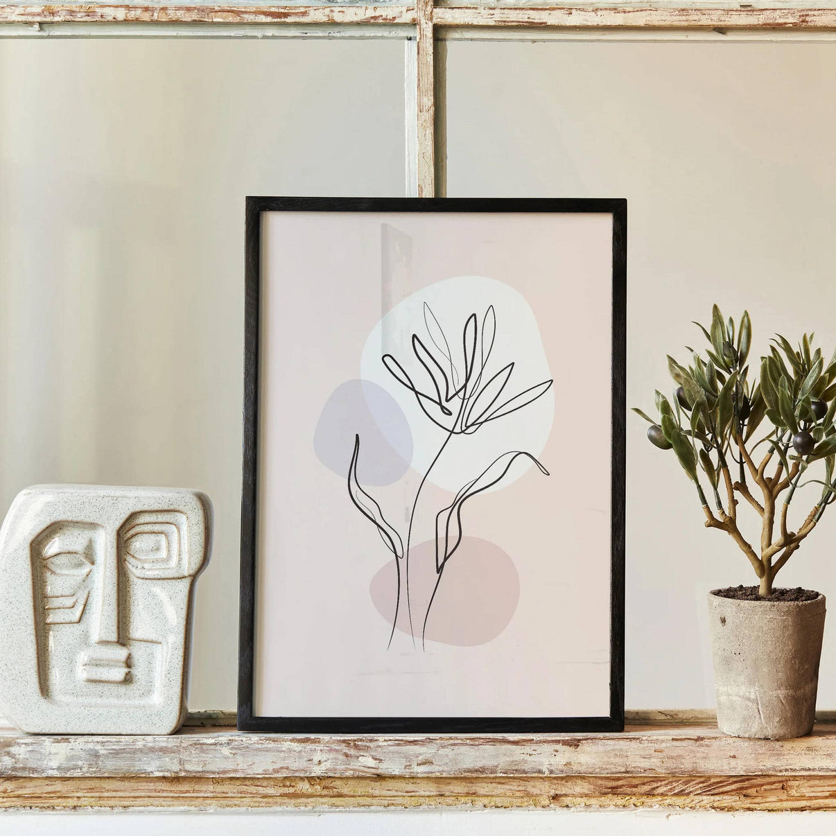 Set of 3 Pastel Pink Line Art Posters – HypeSheriff