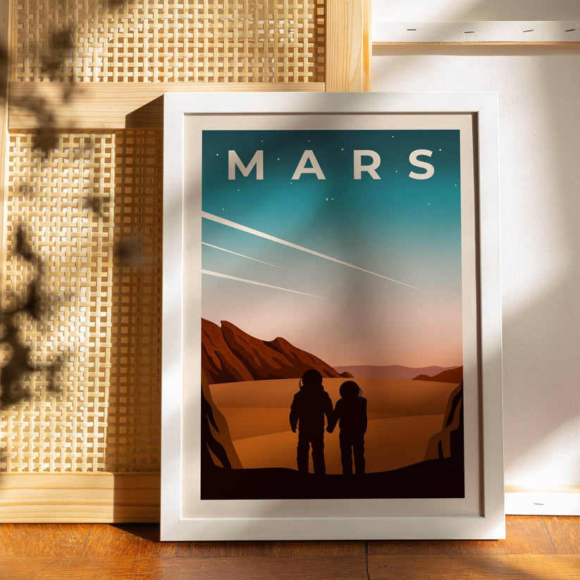 Minimal Mars Poster - Space Travel Nerd – HypeSheriff