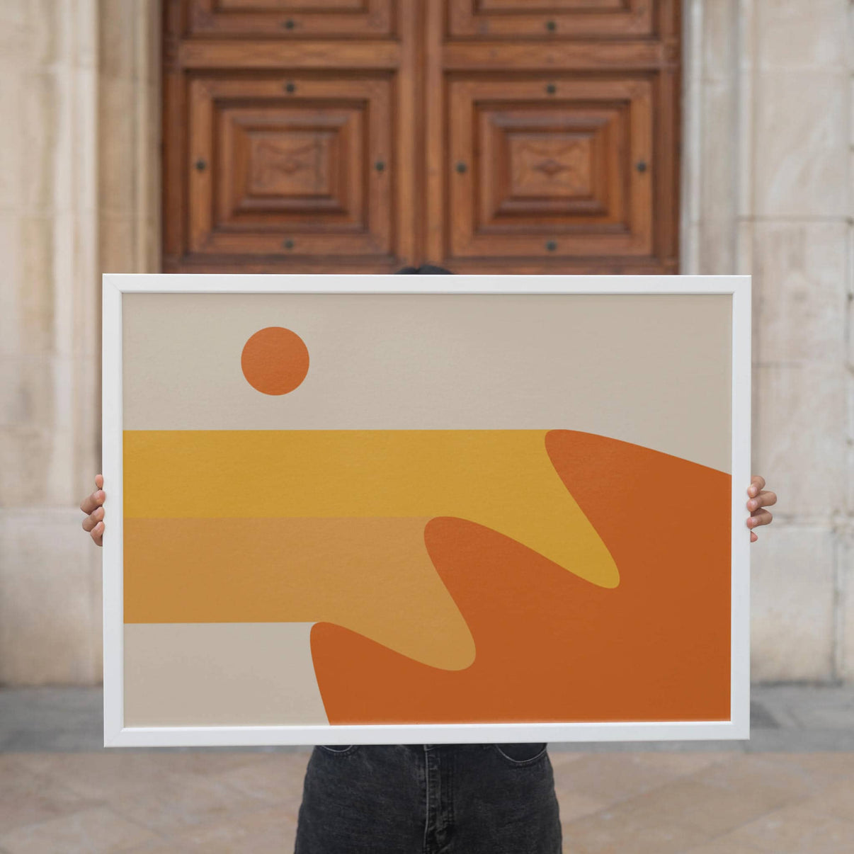 Modern Sunset Poster - Mid-Century Modern Print – HypeSheriff