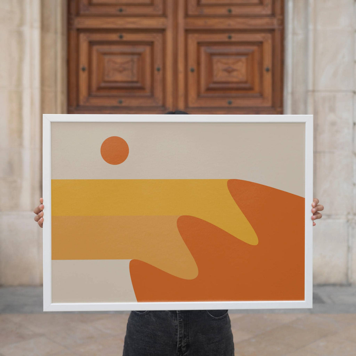 Modern Sunset Poster - Mid-Century Modern Print – HypeSheriff