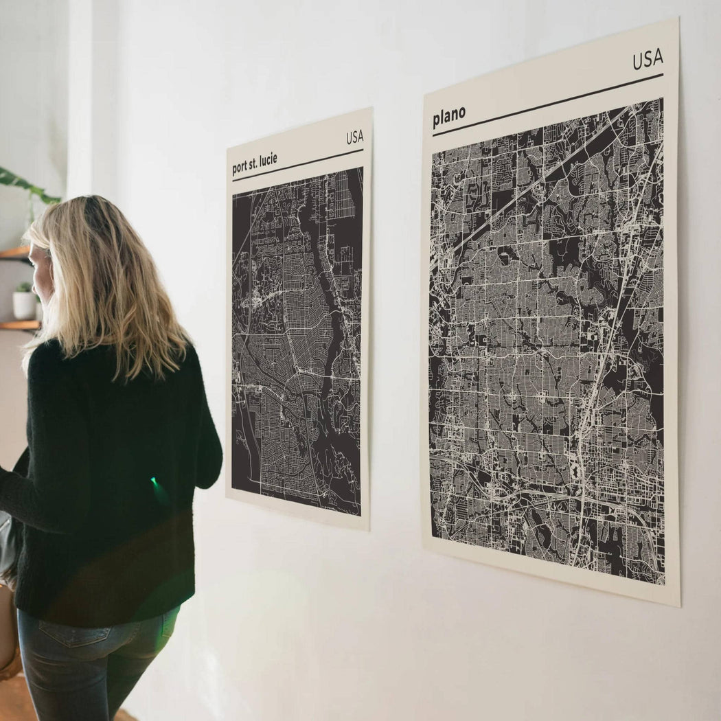 Plano, Texas - City Map Poster — HypeSheriff US